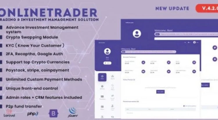 OnlineTrader v4.2.0 Nulled – Trading and Investment Management System PHP Script - Null Scripts