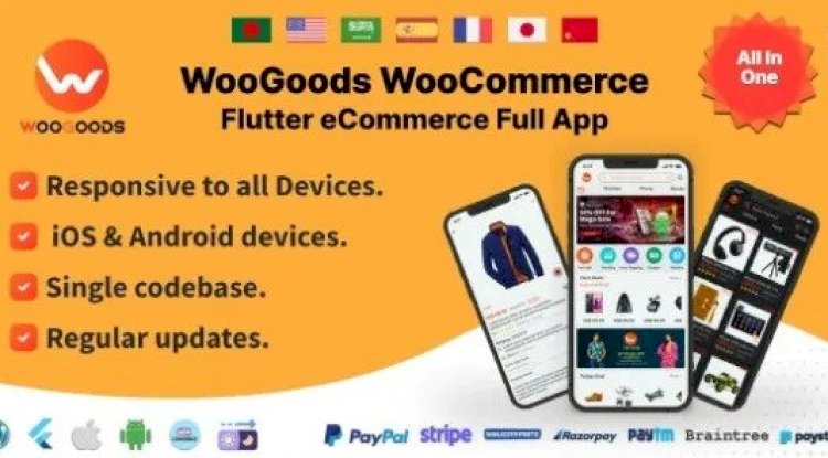 Woogoods WooCommerce (8 Sep 2022) – Flutter E-commerce Full App Source ...