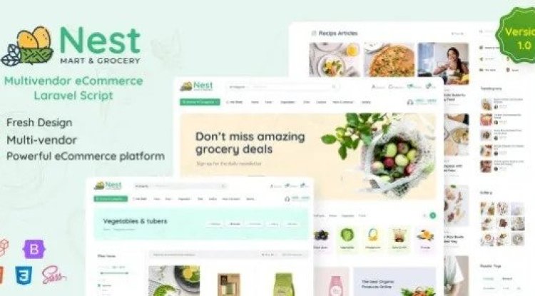 Nest v1.7.1 Nulled – Multivendor Organic & Grocery Laravel eCommerce Script - Null Scripts