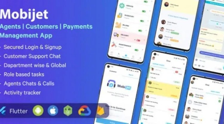 Mobijet v1.0.4 – Agents, Customers & Payments Management App | Android & iOS Flutter App Source ...